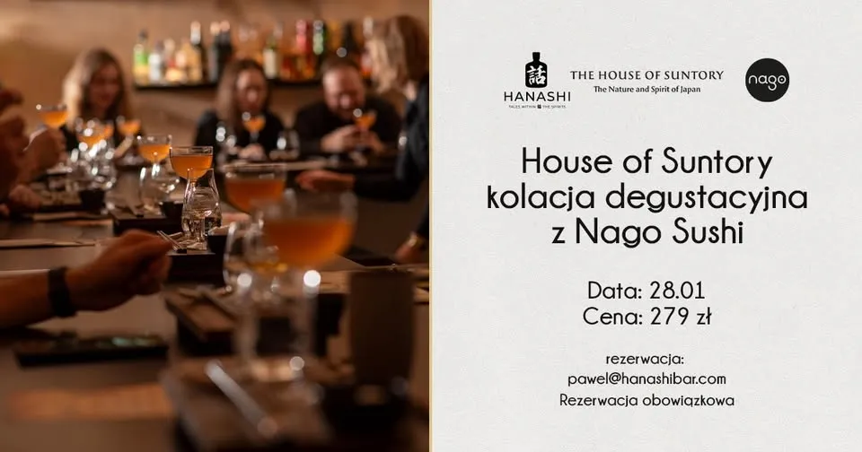 Kolacja degustacyjna House of Suntory z Nago Sushi | Kraków | Krajownik